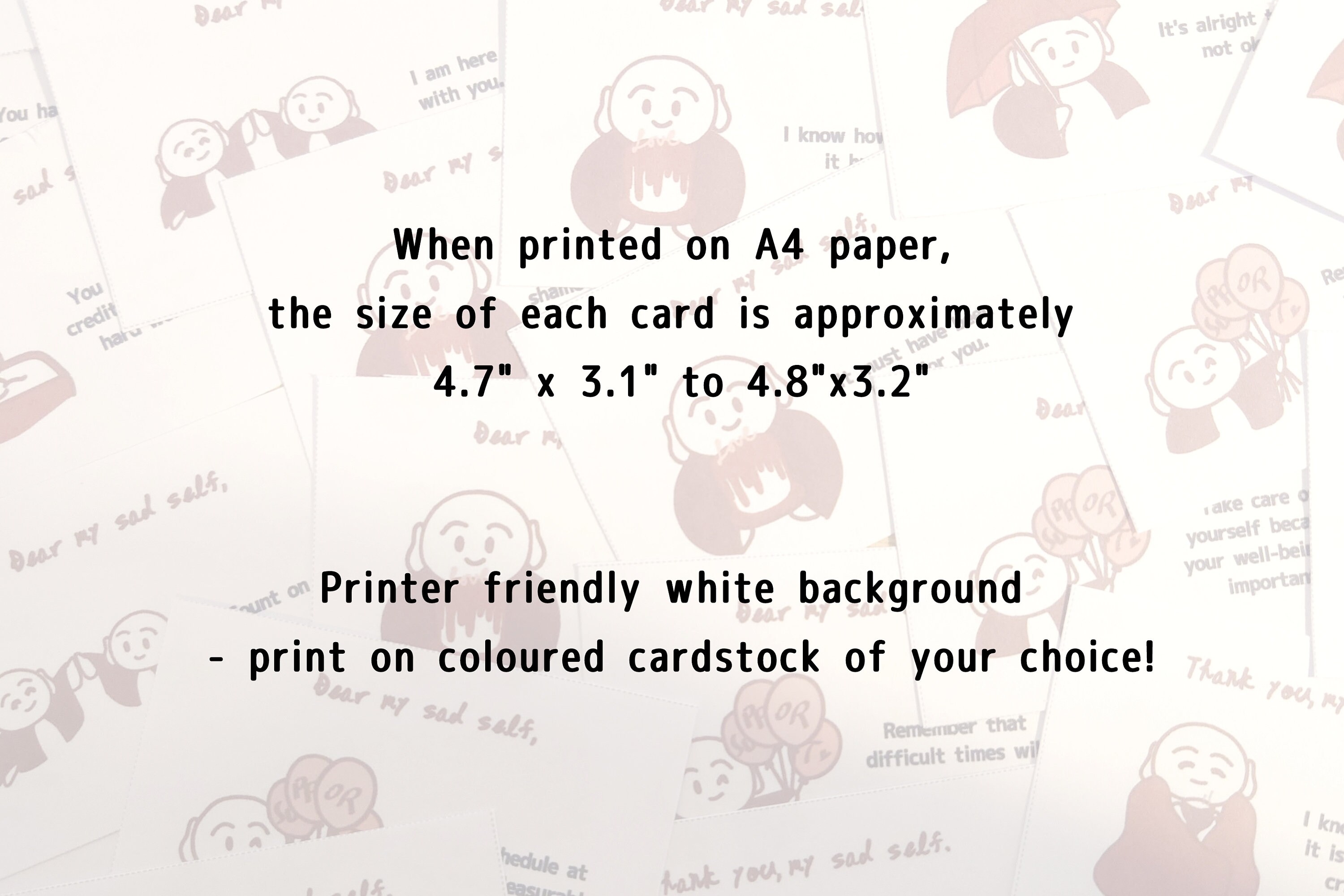 24 Depression Coping Cards Printable/ Coping Cards Digital Download ...