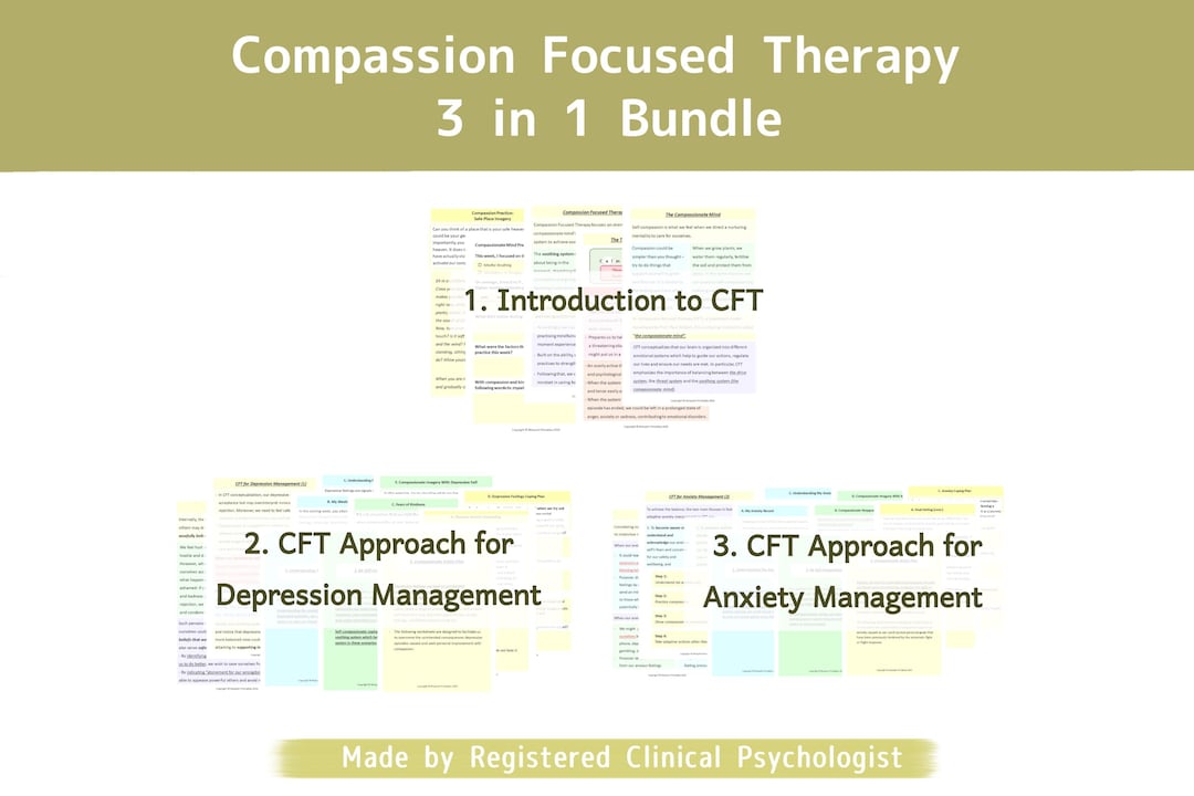Compassion Focused Therapy 3 in 1 Bundle/ Introduction to CFT/ CFT for ...