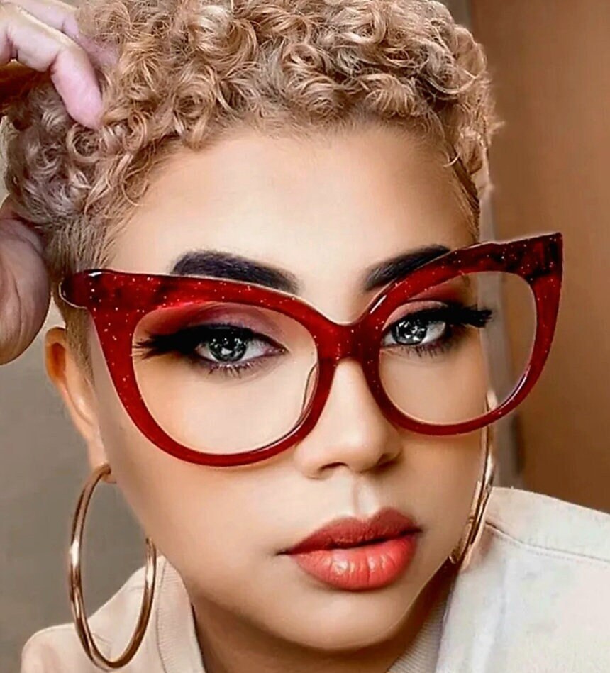 Red Hipster Glasses Frames