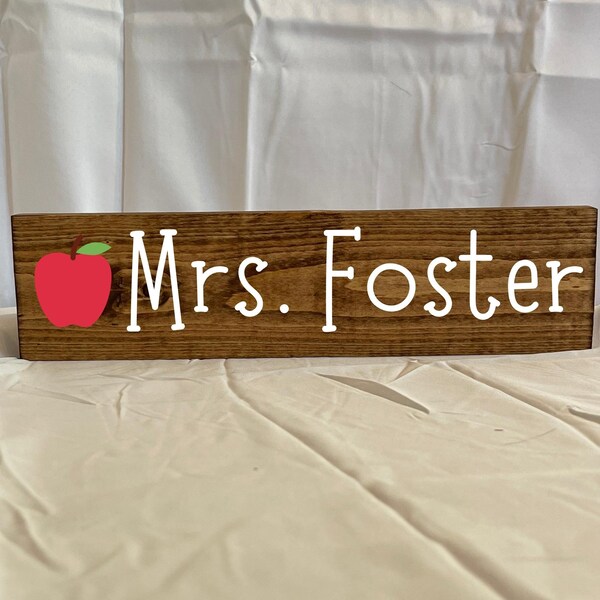 Teacher Name Plate - Etsy