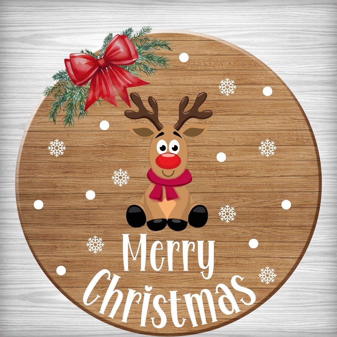 Rudolph Merry Christmas SVG PNG, Reindeer Rudolph Circut Cut File ...