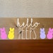 Easter Wood Sign, Hello Peeps Sign, Easter Wreath, Easter Decor, Hello ...