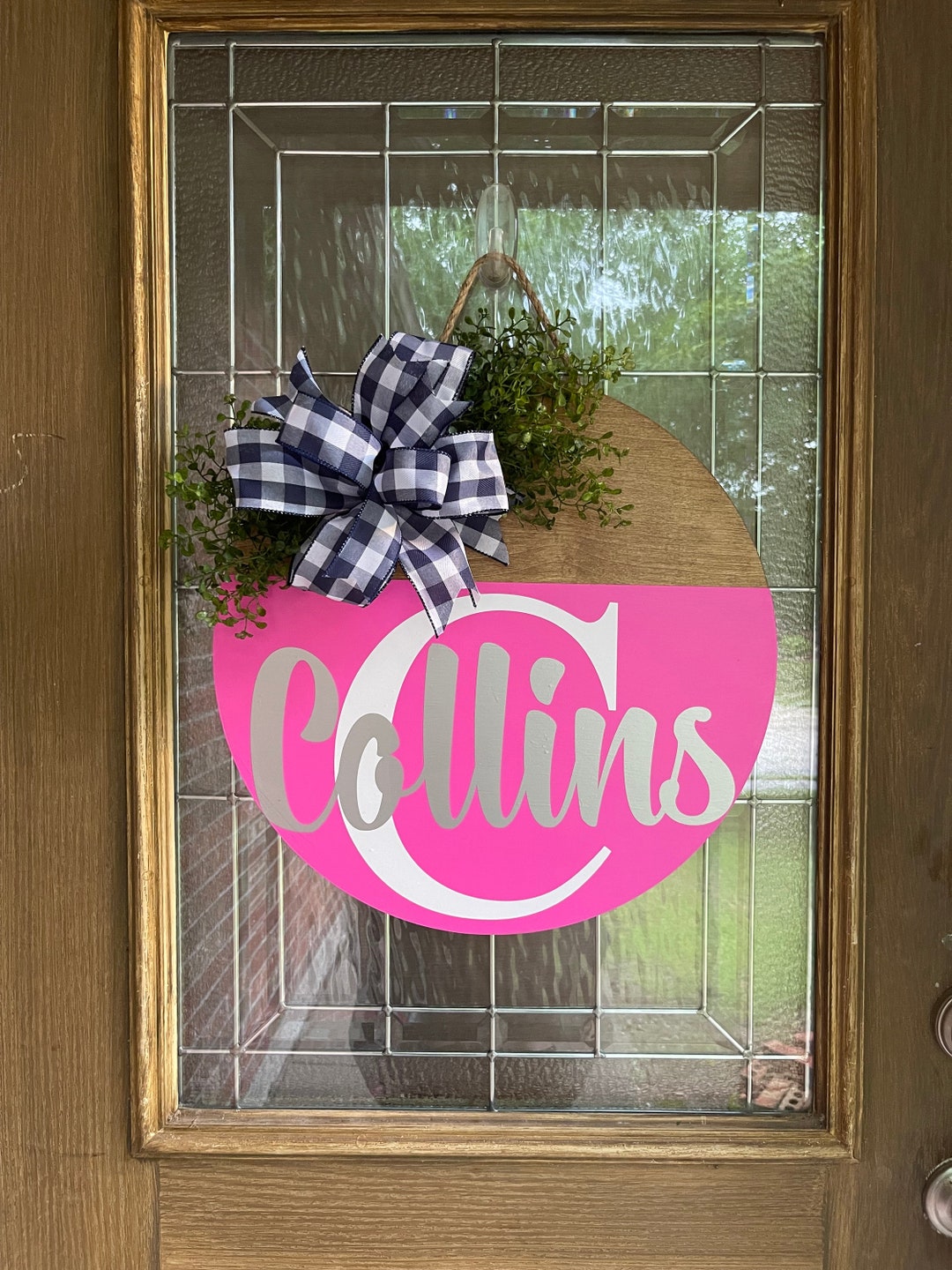 Front Door Decor, Last Name Sign, Initial Sign, Welcome to Our Home ...