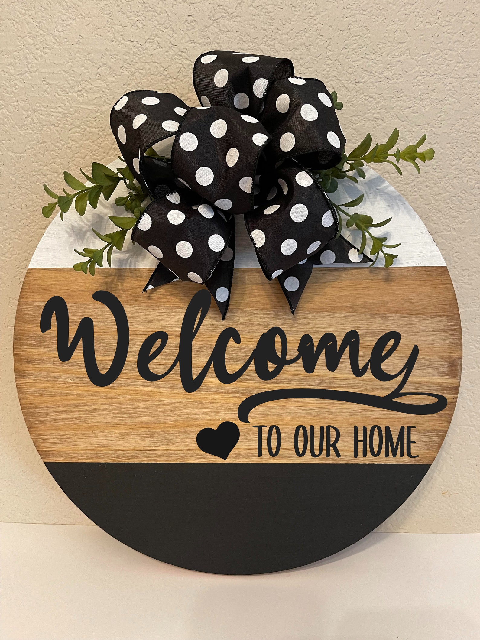 Front Door Decor L Welcome to Our Home L Welcome Door Hanger L | Etsy