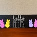 Easter Wood Sign, Hello Peeps Sign, Easter Wreath, Easter Decor, Hello ...