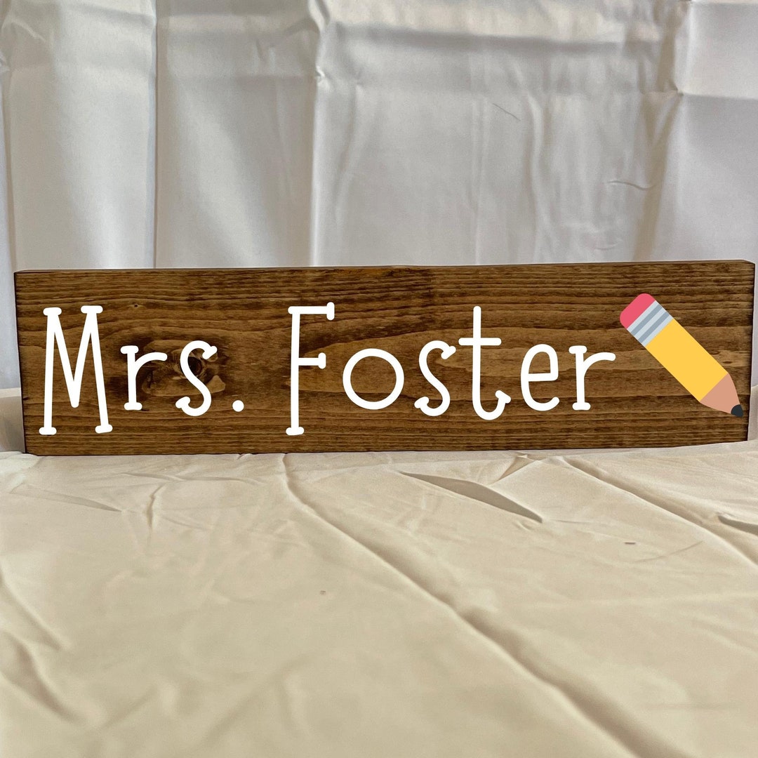 Teacher Name Sign, Personalized Teacher Sign, Classroom Sign, Teacher ...
