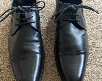 Men's Black Prada Dress Shoes 42 Pointy - Etsy Men's Black Prada Dress Shoes 42 Pointy - Etsy