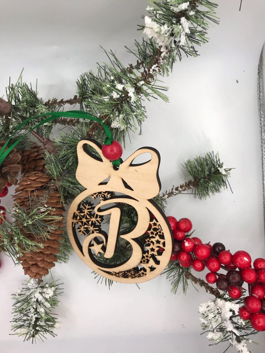 Christmas Ornament, Alphabet Ornaments, Personalized Ornaments, - Etsy