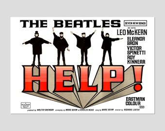 Beatles Help Poster - Etsy