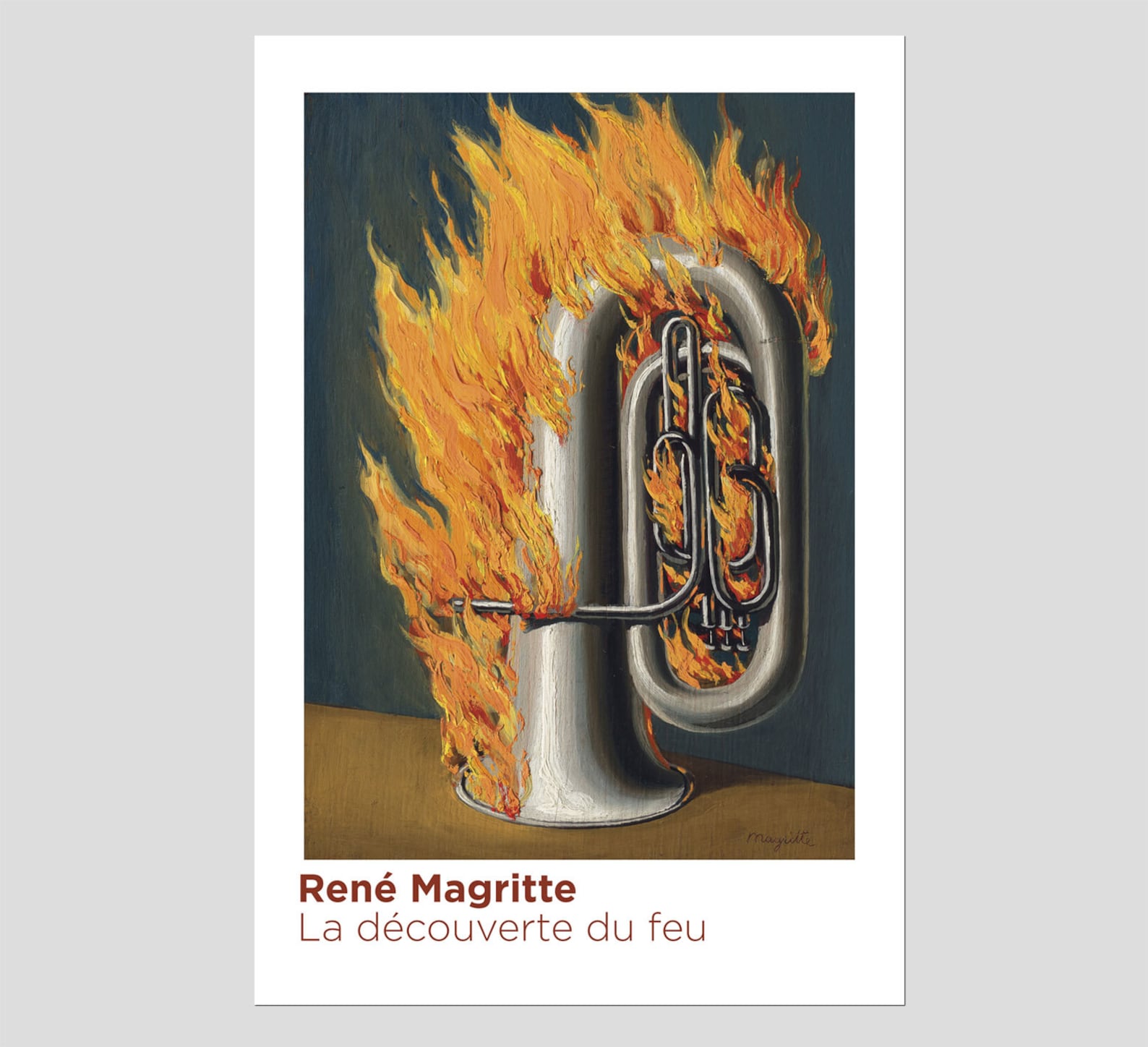 Buy René Magritte la Découverte Du Feu the Discovery Online in India - Etsy