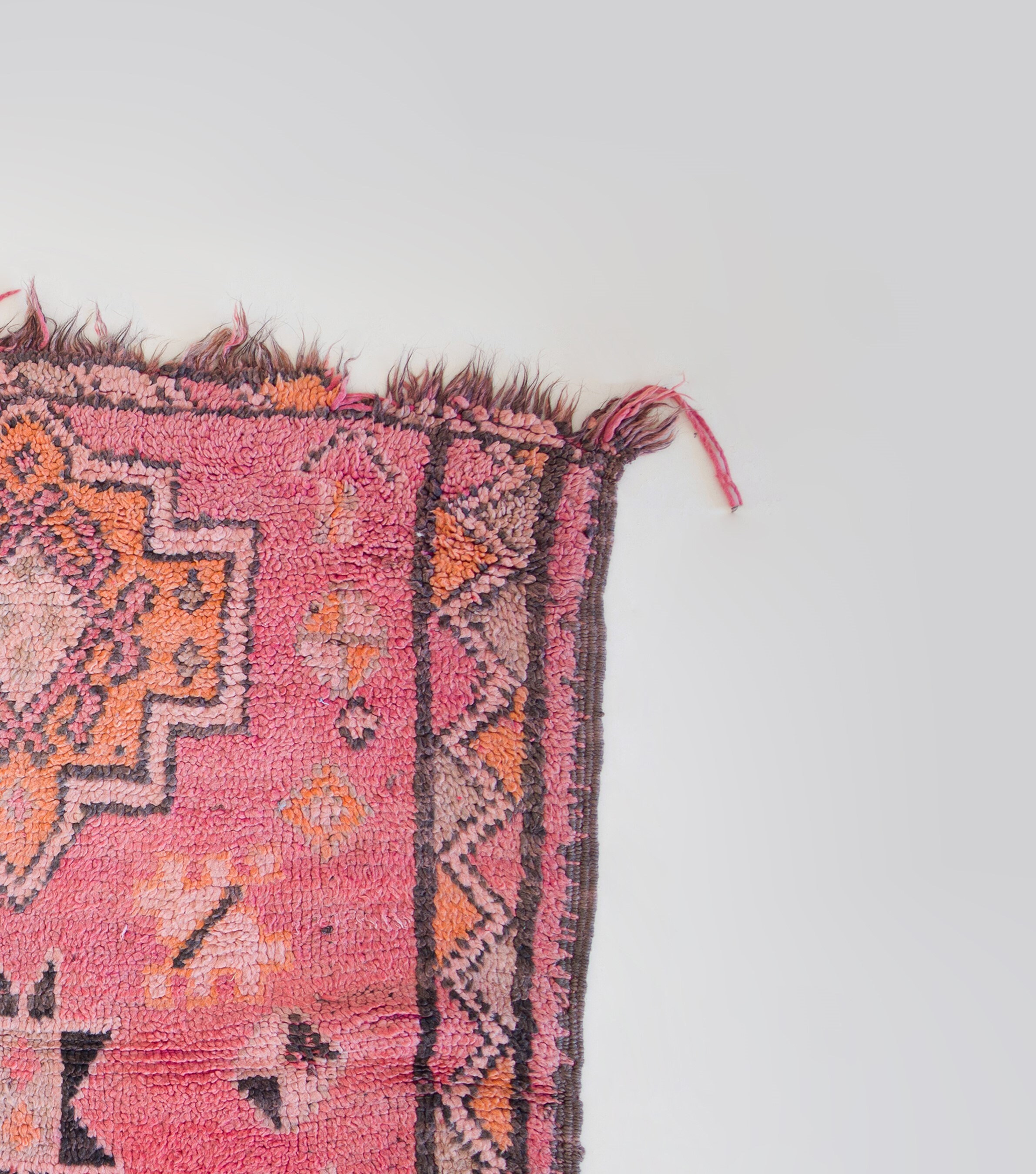 Red Moroccan Rug 4ft X 9ft Handmade Area Carpet 4x9 Red Wool Runner 4x9 ...