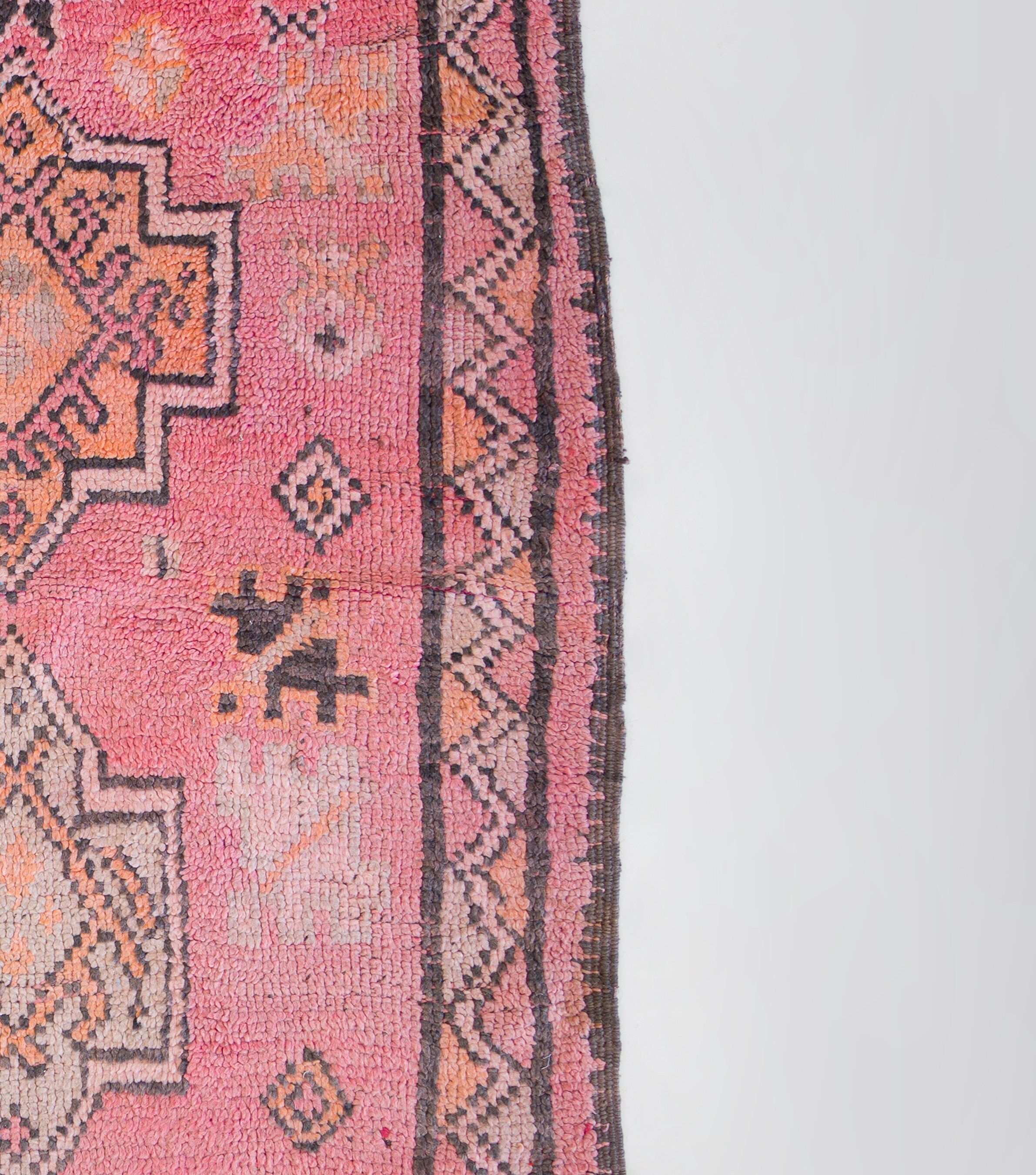 Red Moroccan Rug 4ft X 9ft Handmade Area Carpet 4x9 Red Wool Runner 4x9 ...