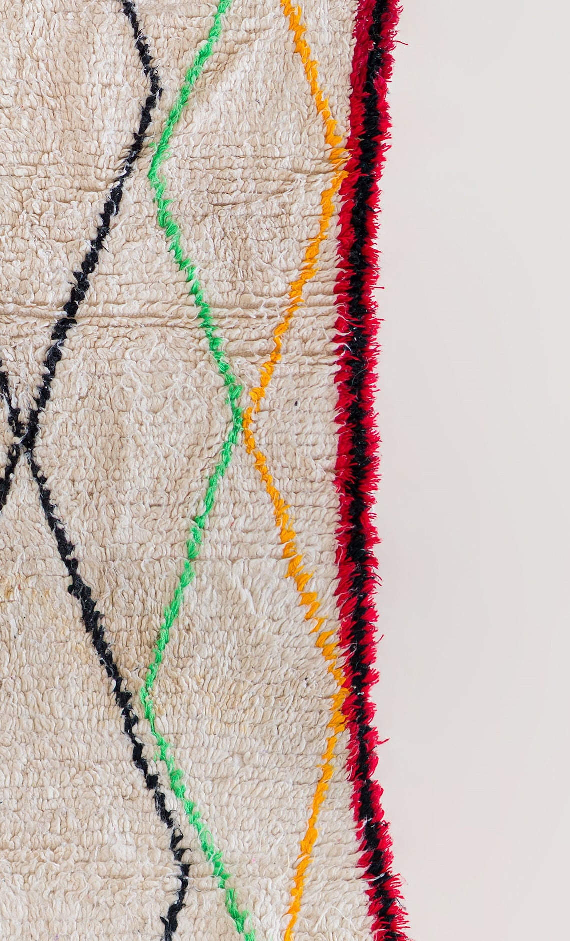 Moroccan Wool Runner Old Berber Rug Geometric Rug Unique Vintage Rug ...