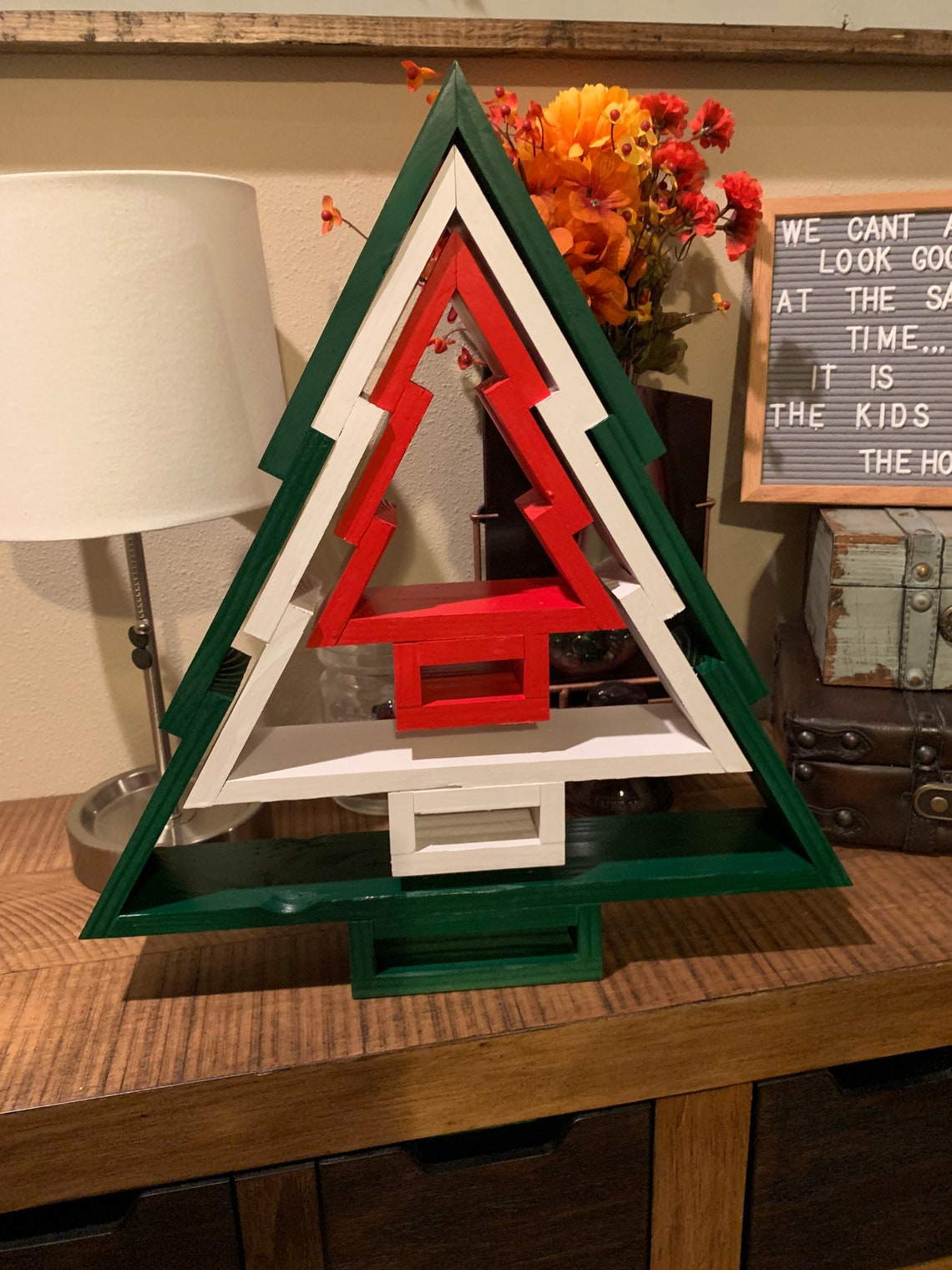 Nesting Wood Christmas Trees - Etsy