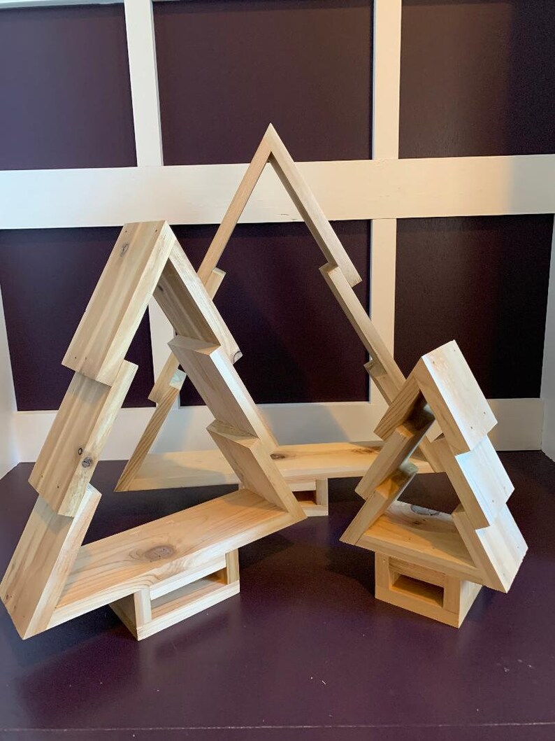 Nesting Wood Christmas Trees - Etsy