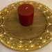 Hand-painted Henna Charger Plate, Metallic Red & Gold, Rhinestone ...