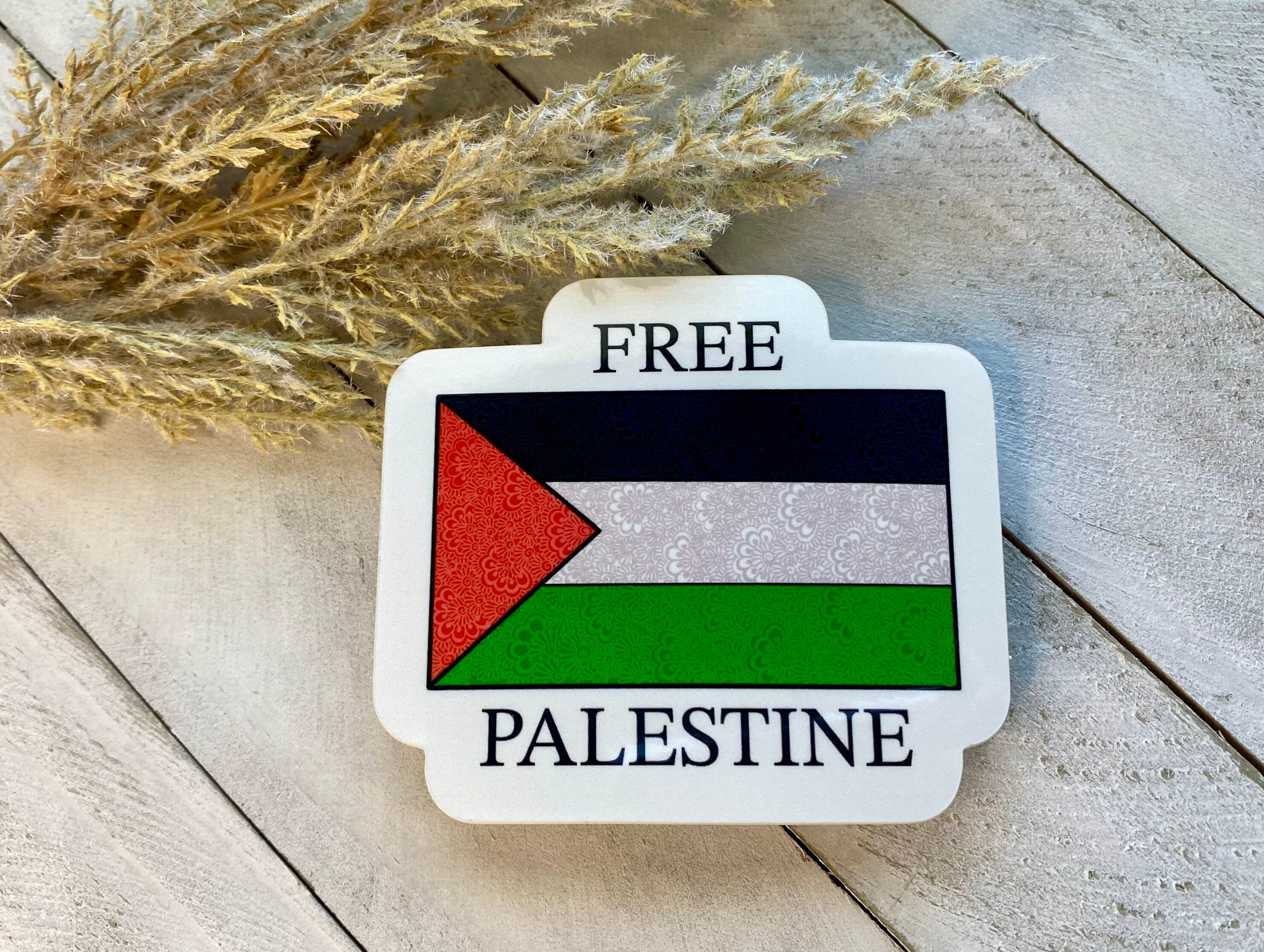 Free Palestine Sticker//palestine Flag Sticker//laptop Decal//water ...