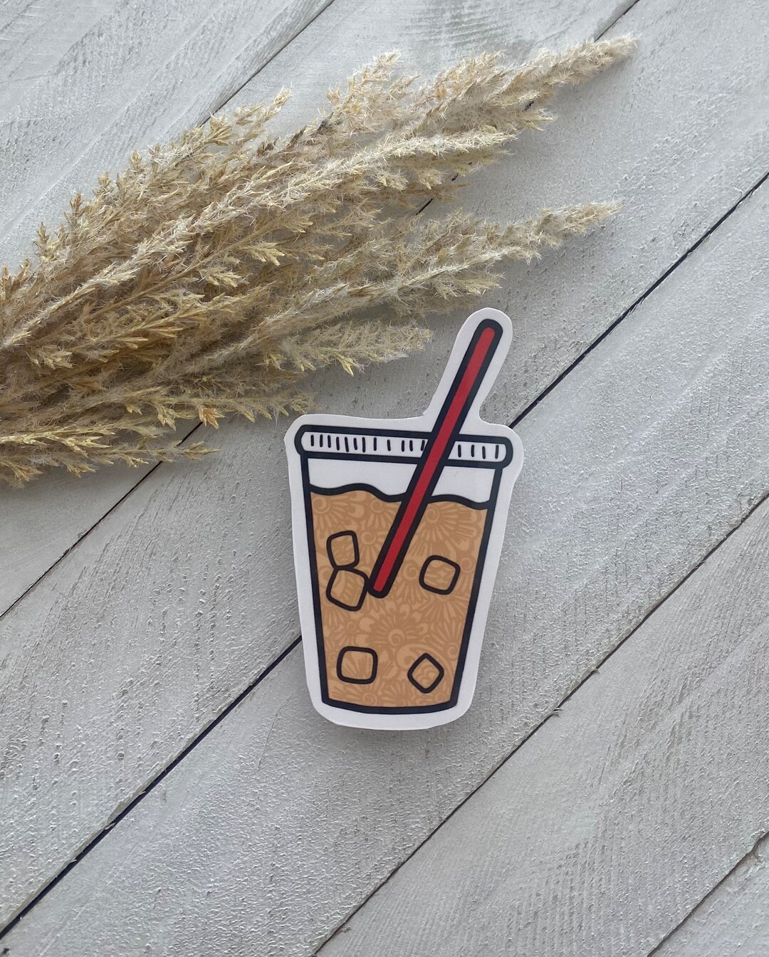 Iced Coffee Sticker//coffee Cup Sticker//planner Stickers//henna Design ...