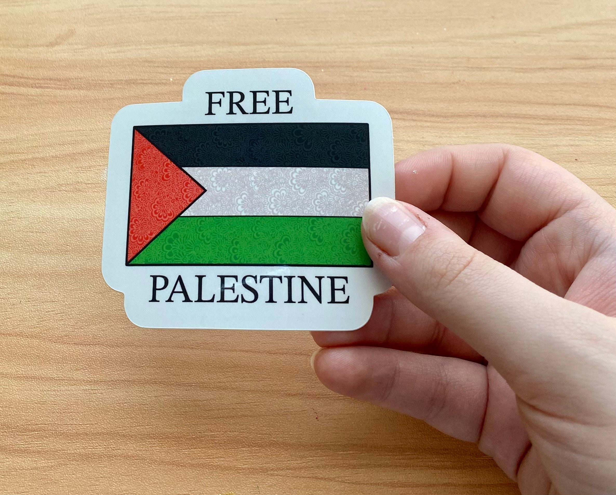 Free Palestine Sticker//palestine Flag Sticker//laptop Decal//water ...
