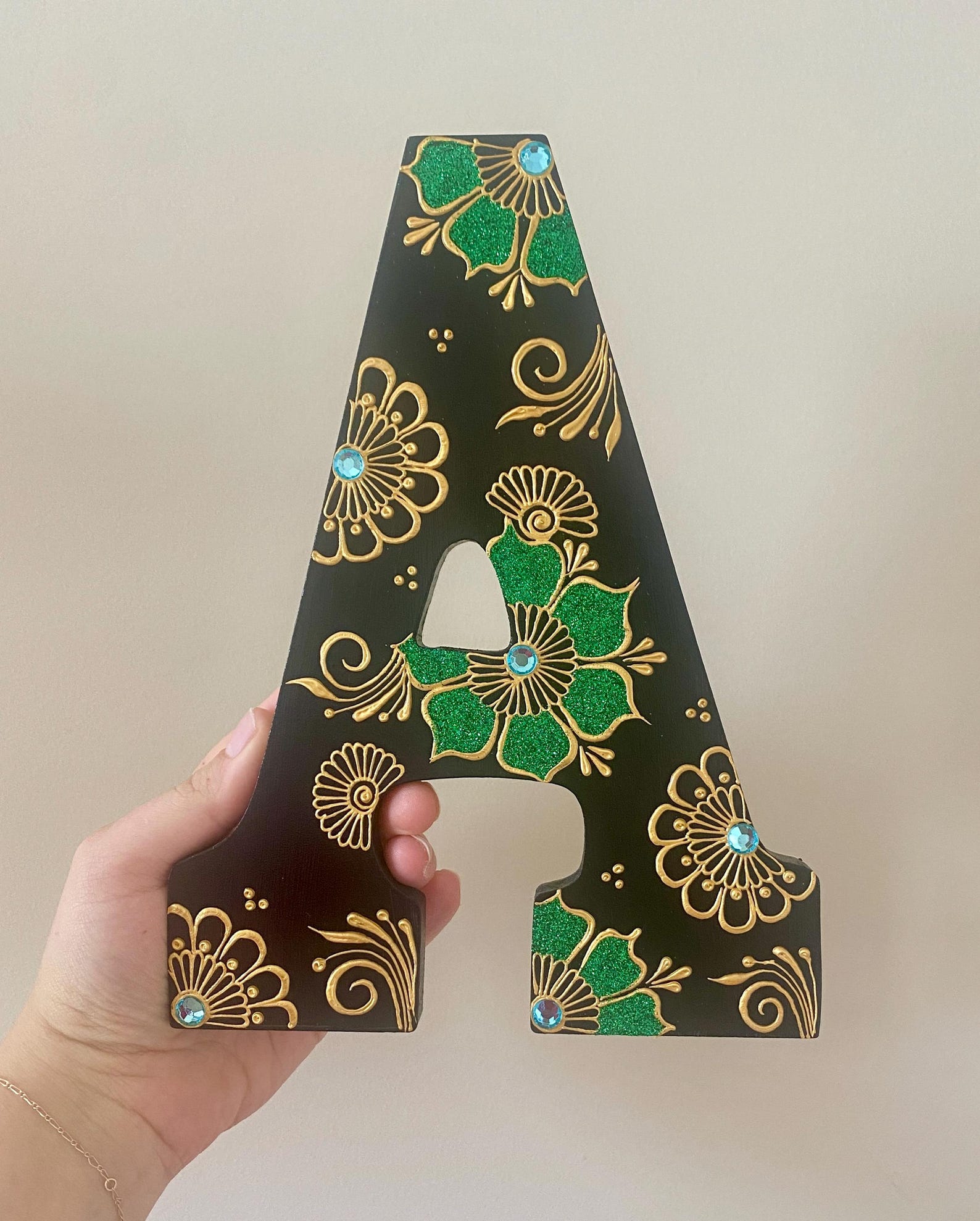 Hand Painted Henna Letters//mehndi Decor//henna Party Decor//wedding ...