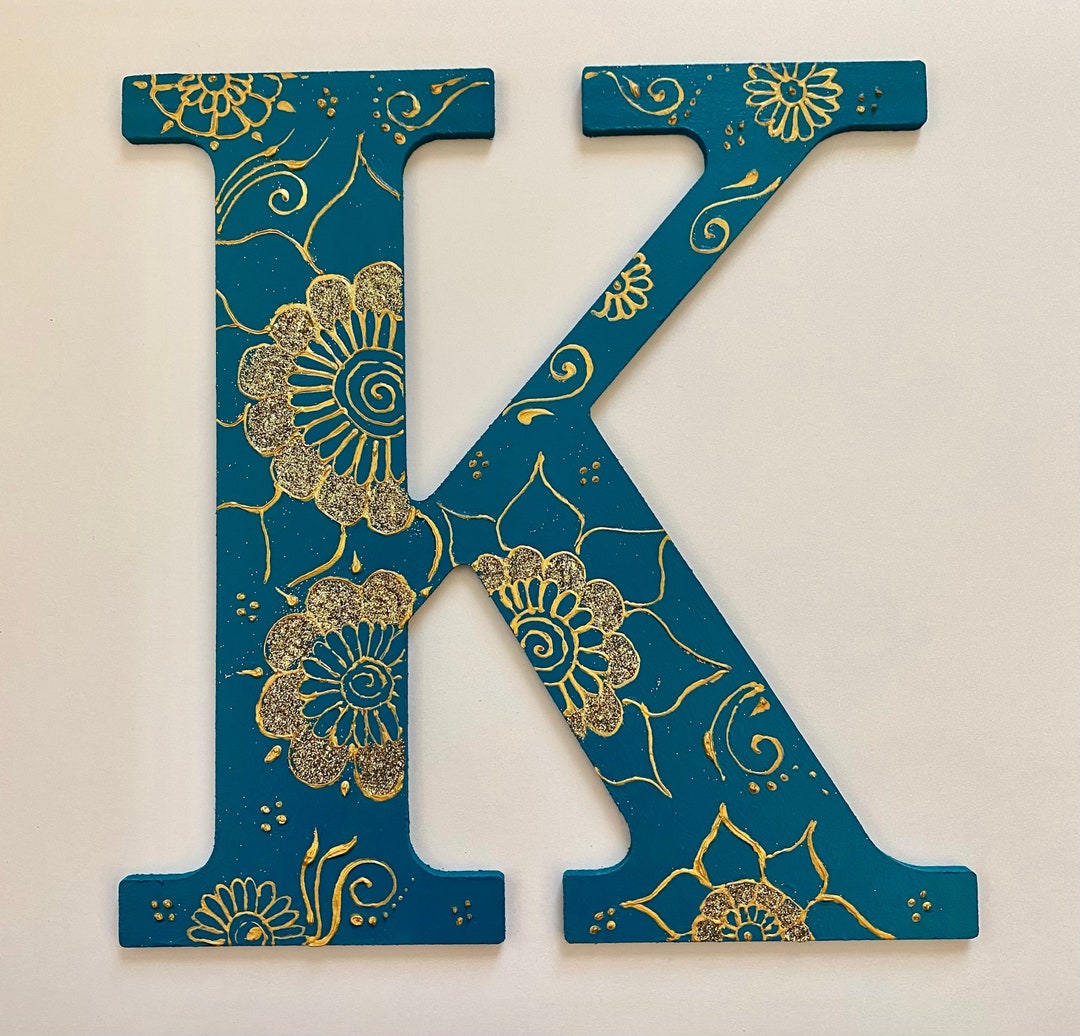 Hand Painted Henna Letters//mehndi Decor//henna Party Decor//wedding ...