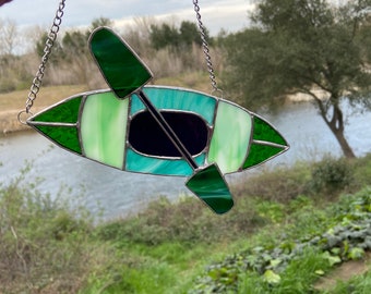 Stained Glass Kayak | Etsy