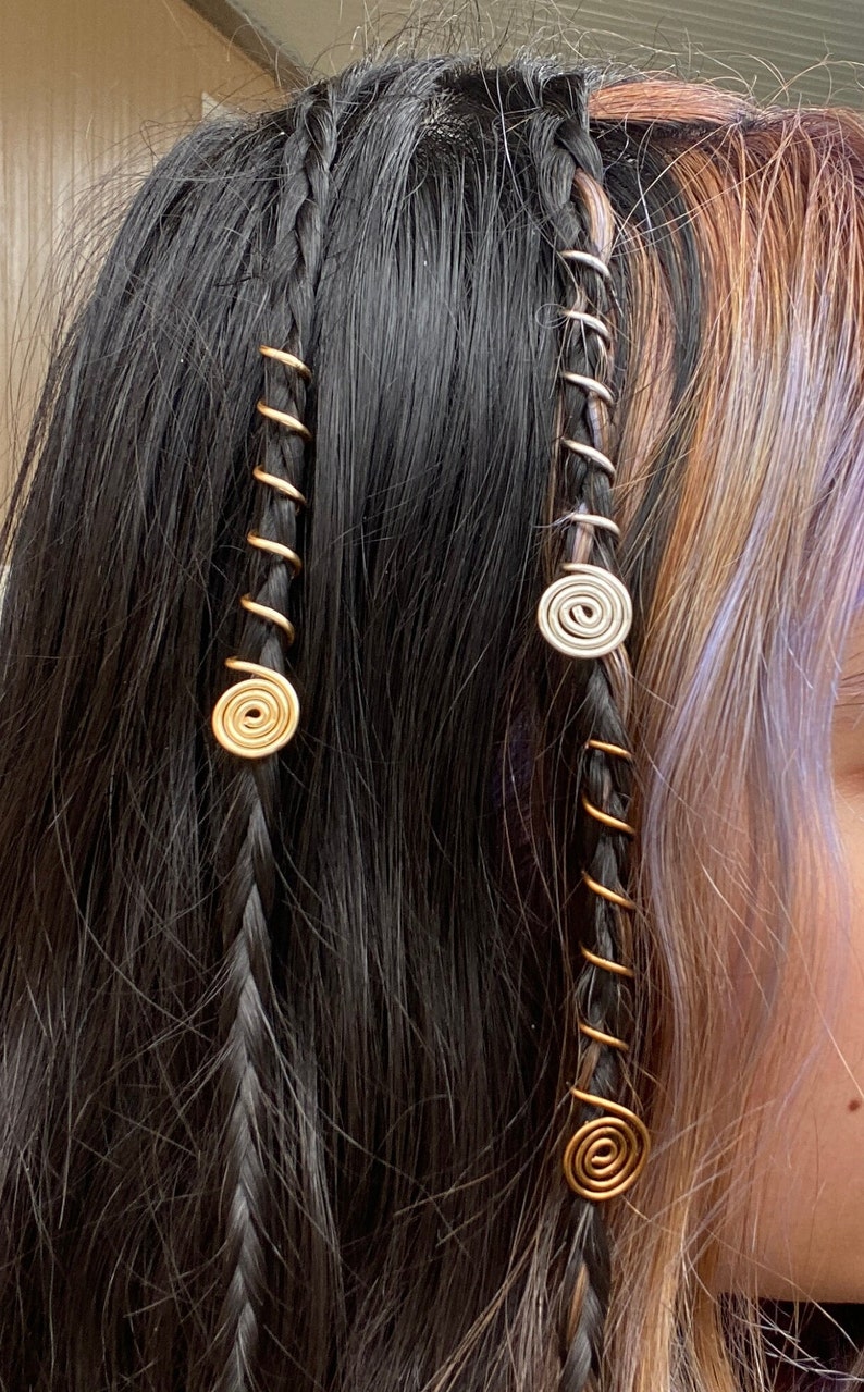 Set of 2, 4, or 6 Spiral Wire Hair Twists | Wire Hair Accessories ...