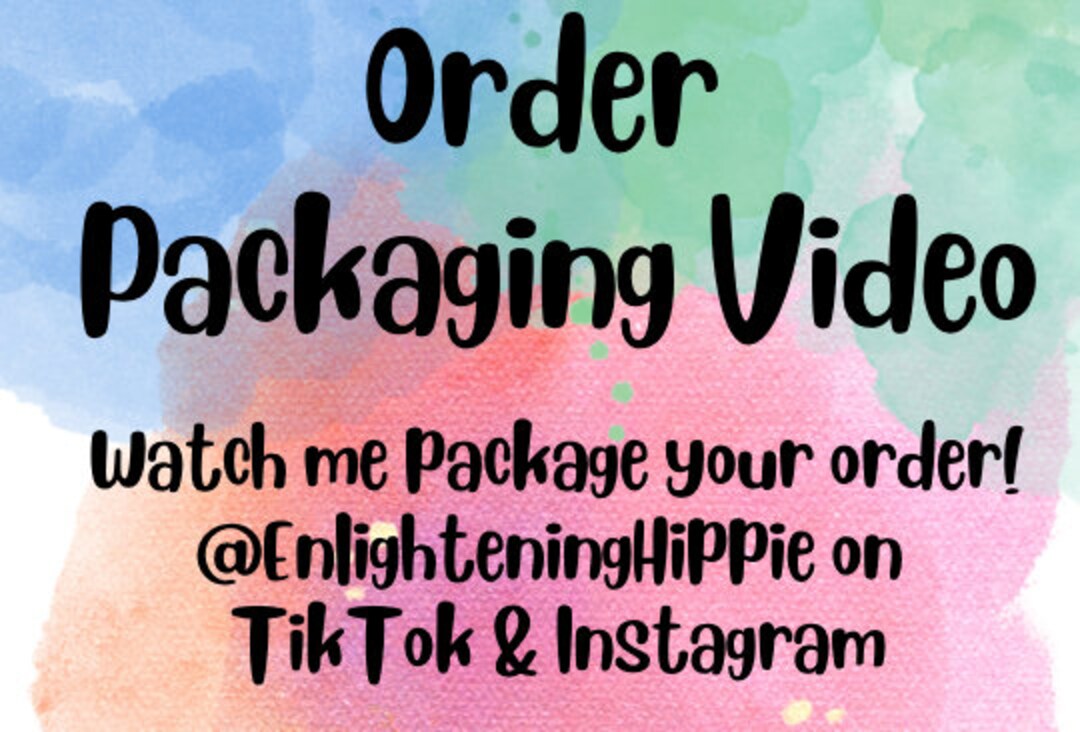 Order Packaging Video | Watch Me Package Your Orders! *only Purchase ...