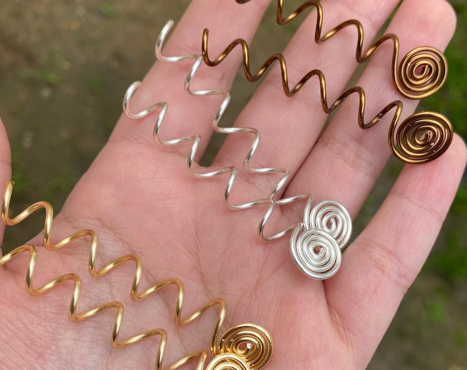 Copper Hair Screw for a Bun or French Twist Hair Stick Coil Hair Tie ...