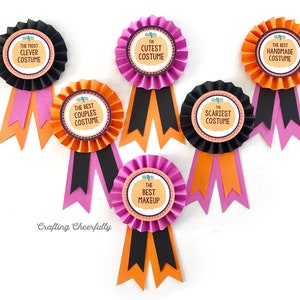 Halloween Costume DIY Award Ribbons and Voting Sheets | Instant Digital ...