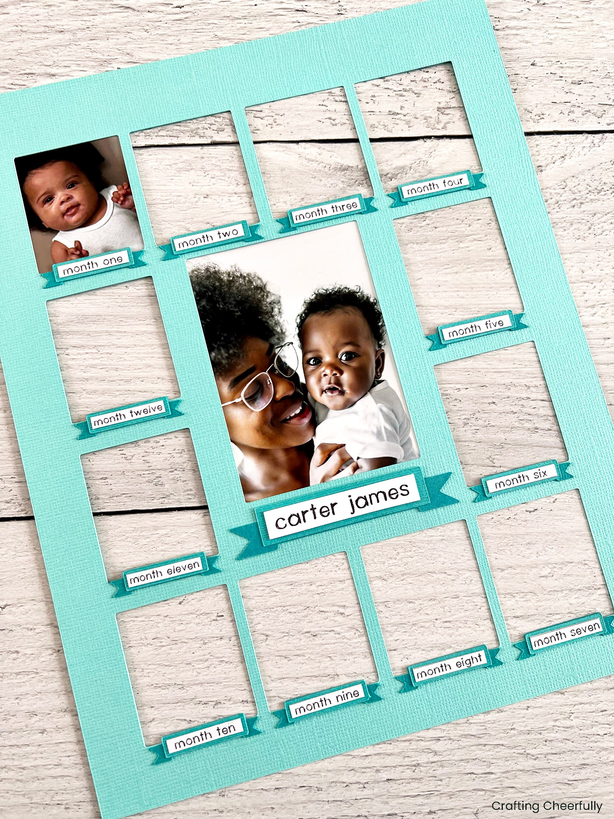 First Year Photo Frame Insert SVG Cut File Digital Download - Etsy