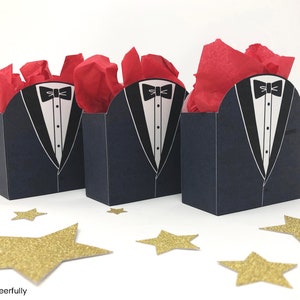 Red Carpet Treat Boxes | Tuxedo and Dress Printable Boxes | Digital ...