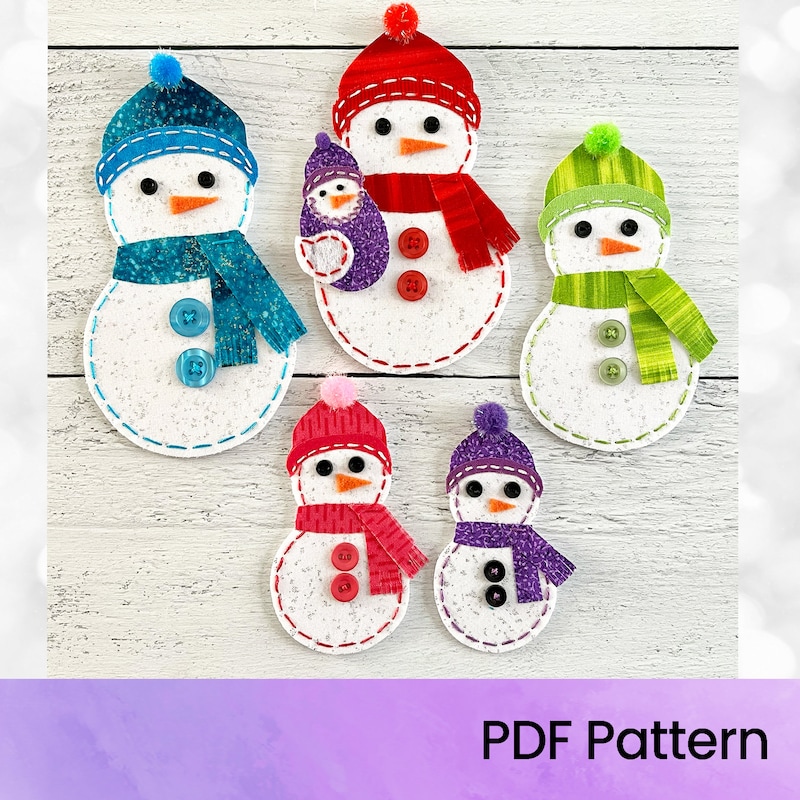 Felt Snowman - Etsy
