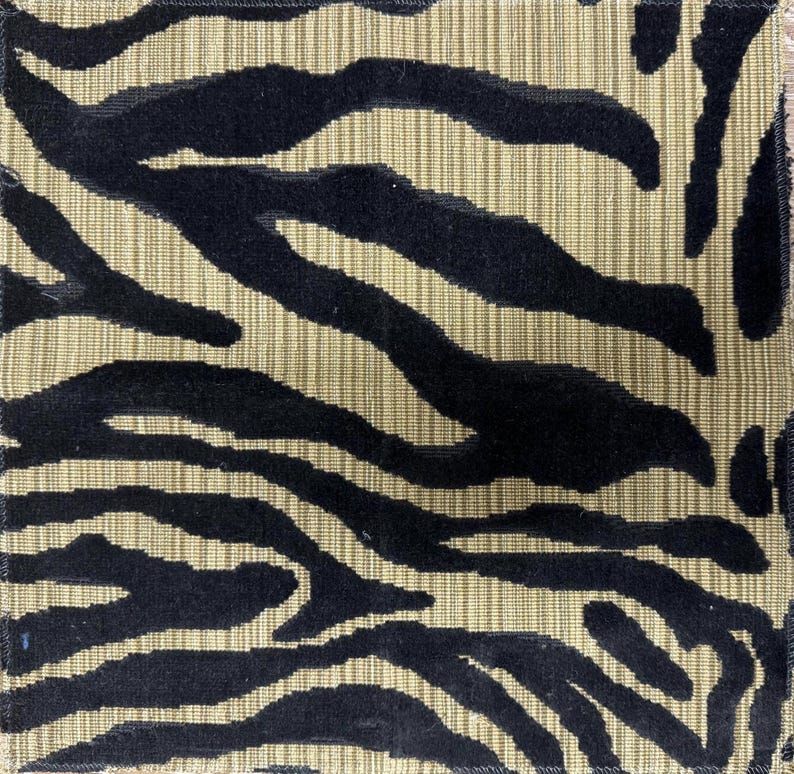 Schumacher Fabric, Zebra Velvet Fabric Designer Fabric, Designer Fabric ...