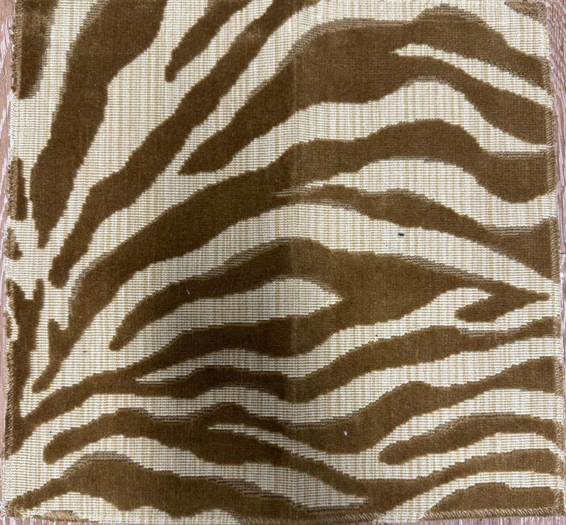 Schumacher Fabric, Zebra Velvet Fabric Designer Fabric, Designer Fabric ...