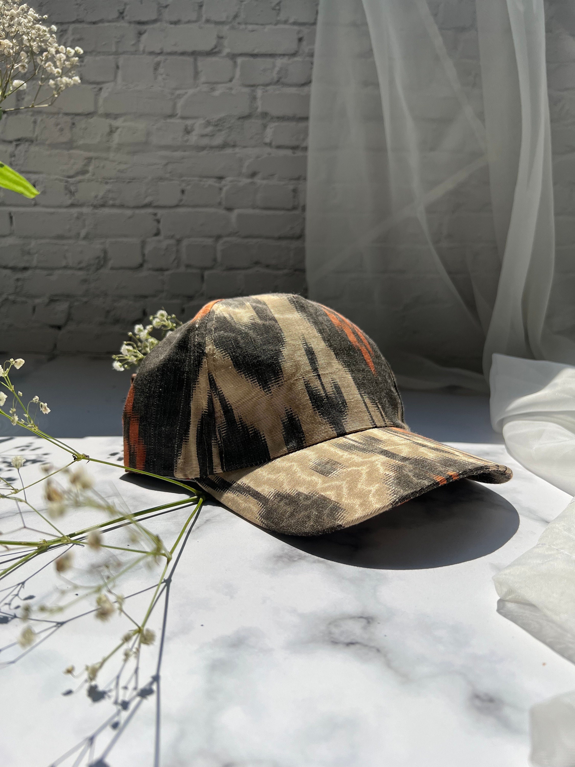 Ikat Hat, Ikat Baseball Hat, Uzbek Ikat, Silk, Handwoven Silk - Etsy