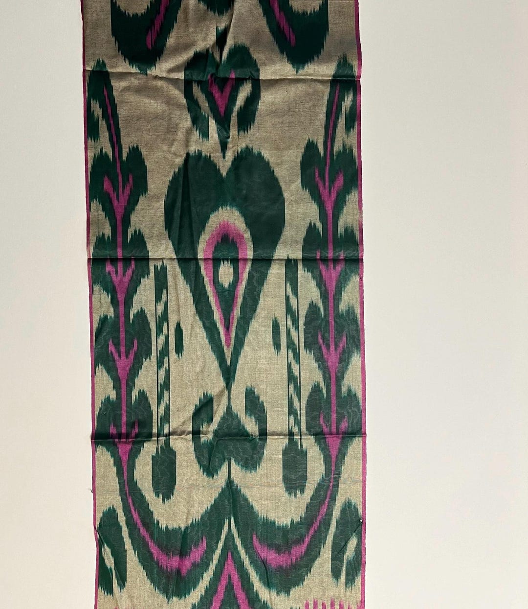 Uzbek Adras, Uzbek Silk Ikat, Beautiful Ikat Fabric, Green Ikat Fabric ...