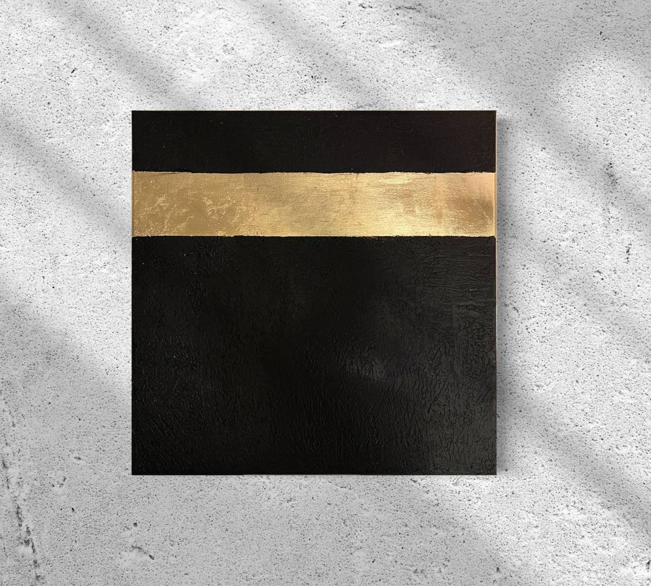 Kaaba, 24x24 Textured Canvas Art Kaaba, Square Textured Paint, Black ...