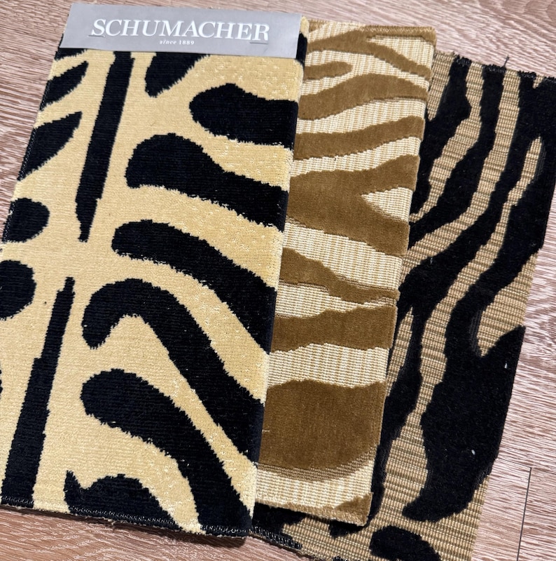 Schumacher Fabric, Zebra Velvet Fabric Designer Fabric, Designer Fabric ...