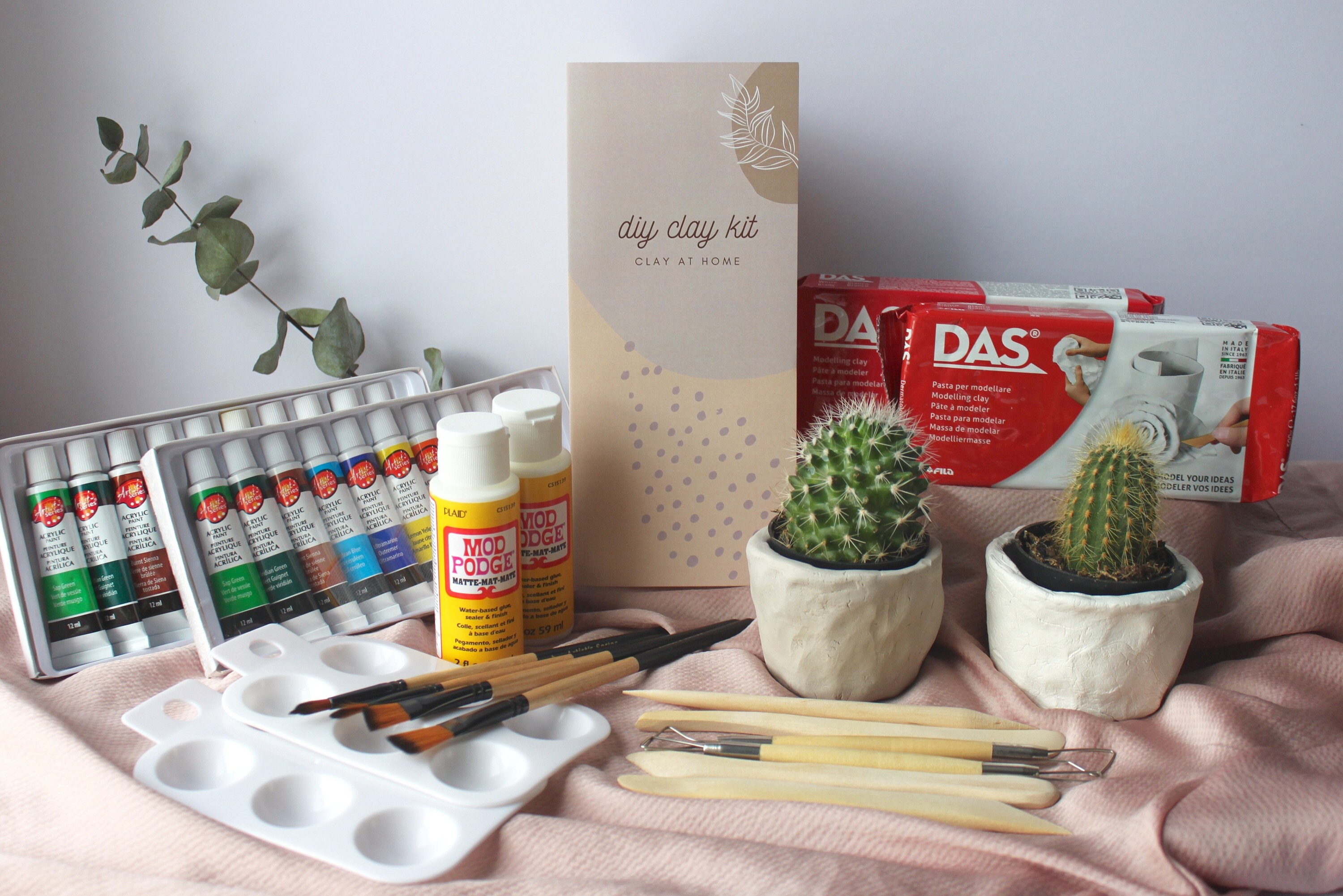 DIY Clay Kit (double) - Pottery Sculpting, Birthday Gift, Date Night ...