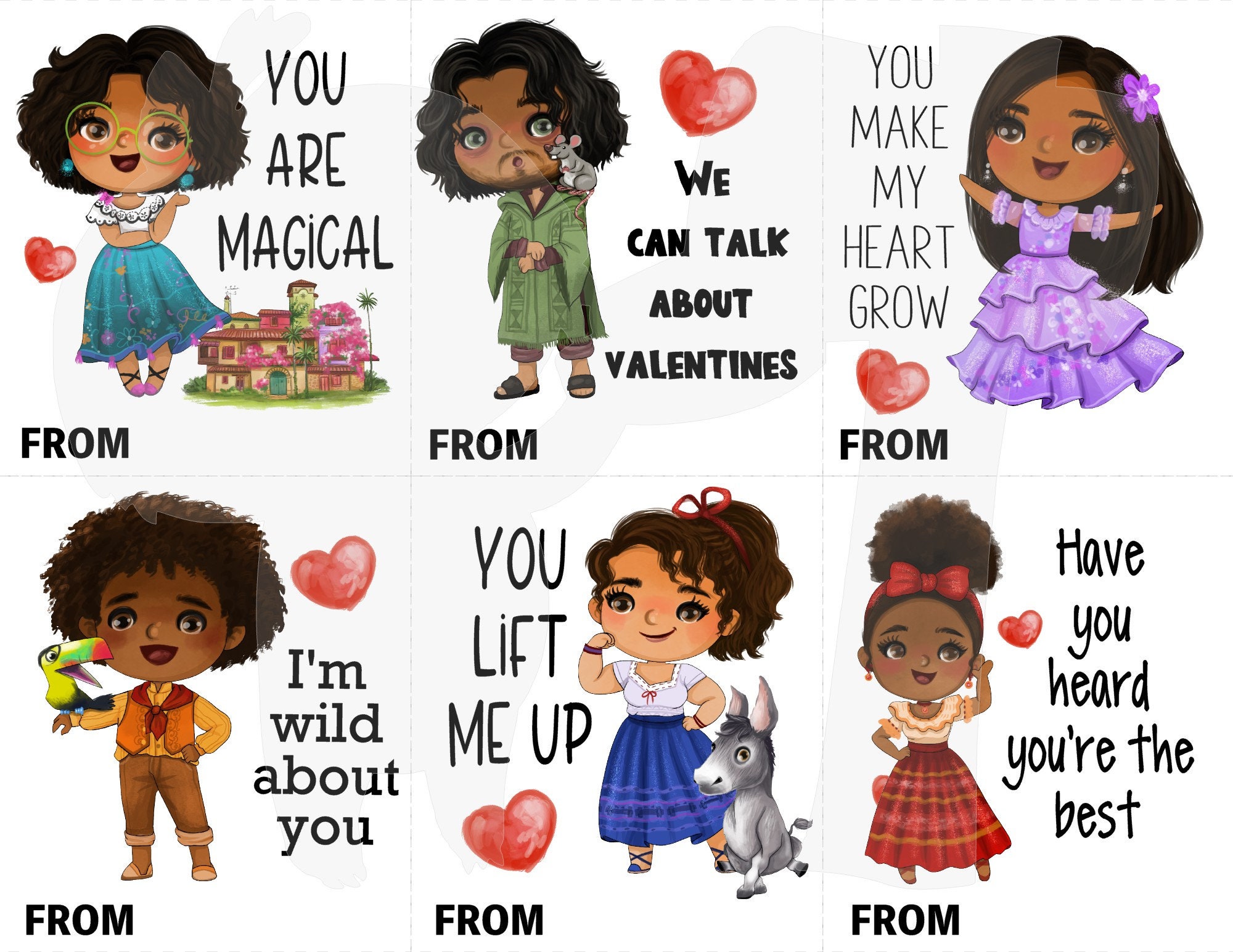 Magic Family / Printable Valentines / Digital File / Kid Friendly - Etsy