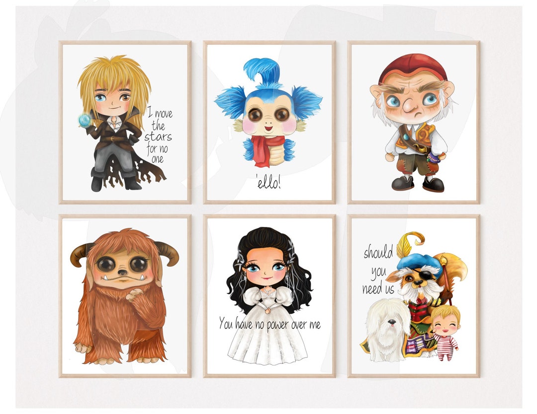 Labyrinth / Lot of 6 / Art for Kids Room / Nursery / Office Decor ...