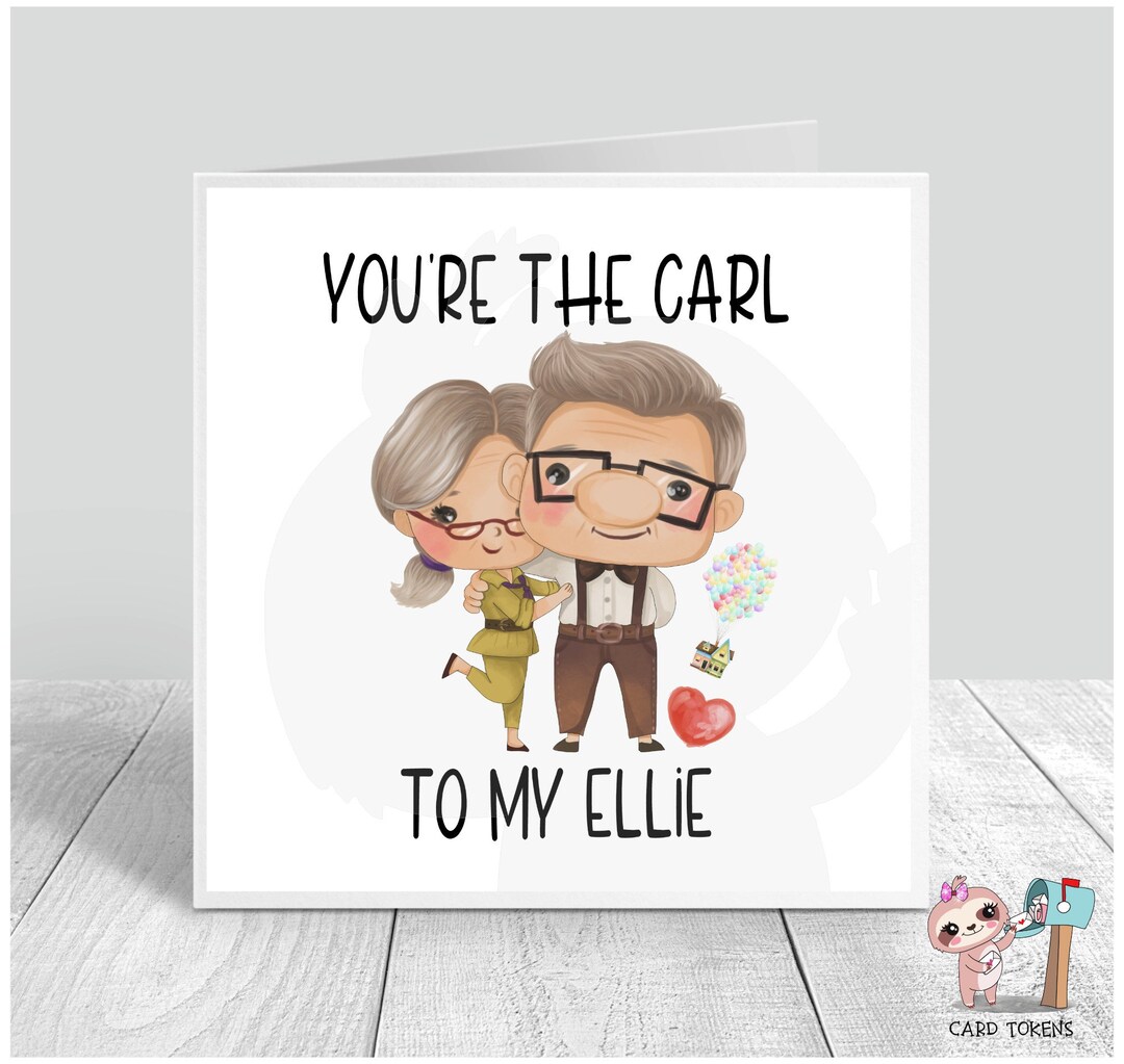 Carl and Ellie / UP / Love Card / Anniversary / Valentines / Birthday ...