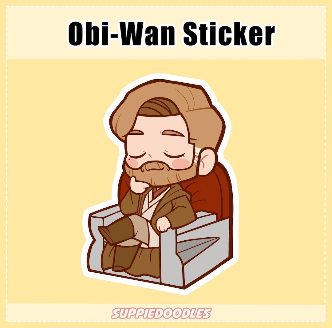 Obi-wan Matte Star Wars Sticker - Etsy