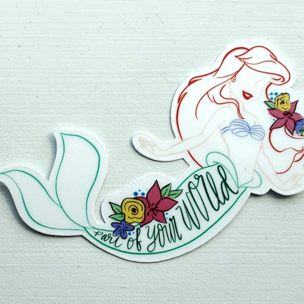 Ariel Sticker - Etsy