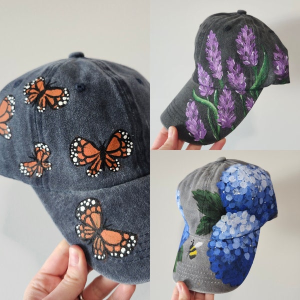 Hand Painted Hats - Etsy