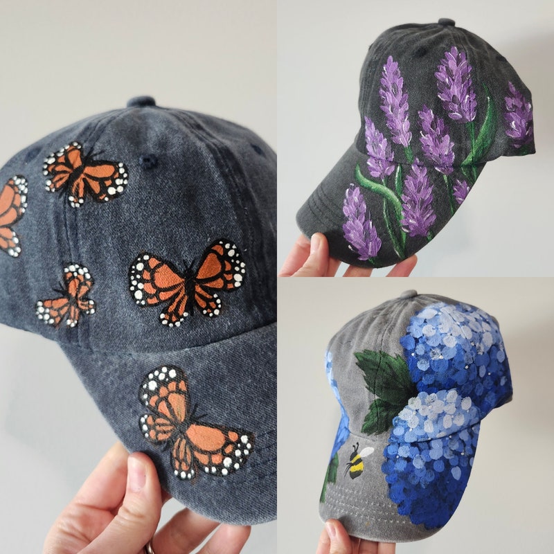 Hand Painted Hats - Etsy