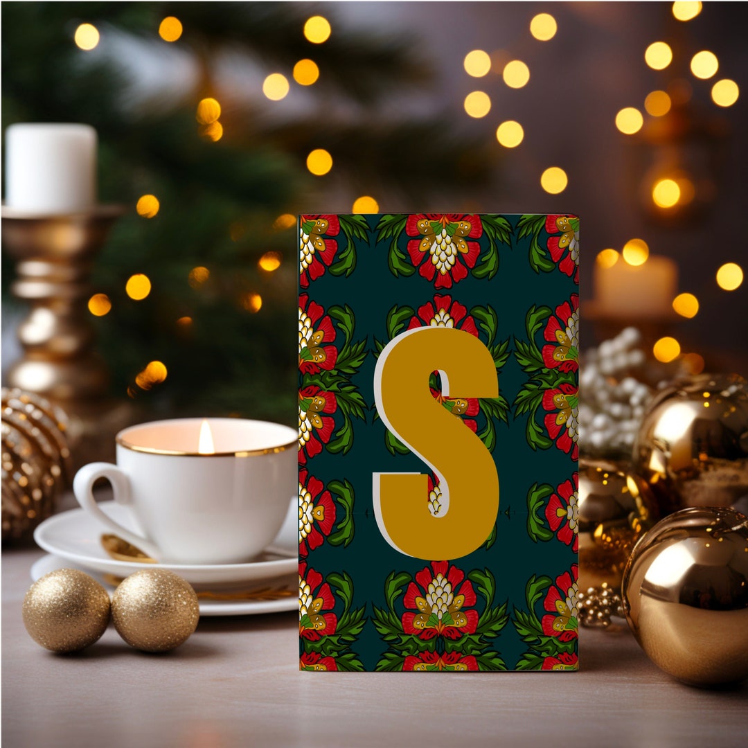 Personalized Monogrammed Journal, Letter Notebook,christmas Custom Gift ...