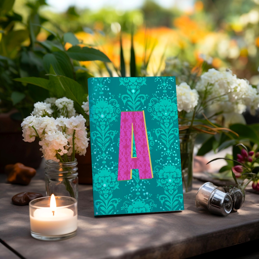 Personalized Monogrammed Journal, Letter Notebook,christmas Custom Gift ...