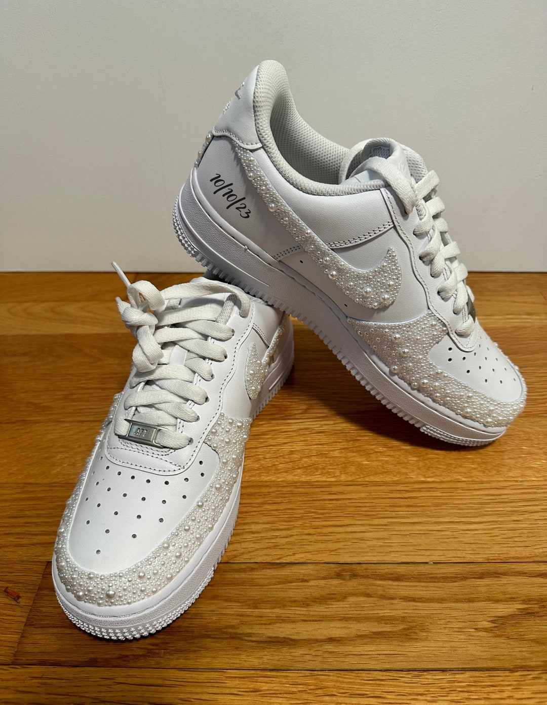 Pearl Wedding Bridal Sneakers - Air Force 1 - Etsy